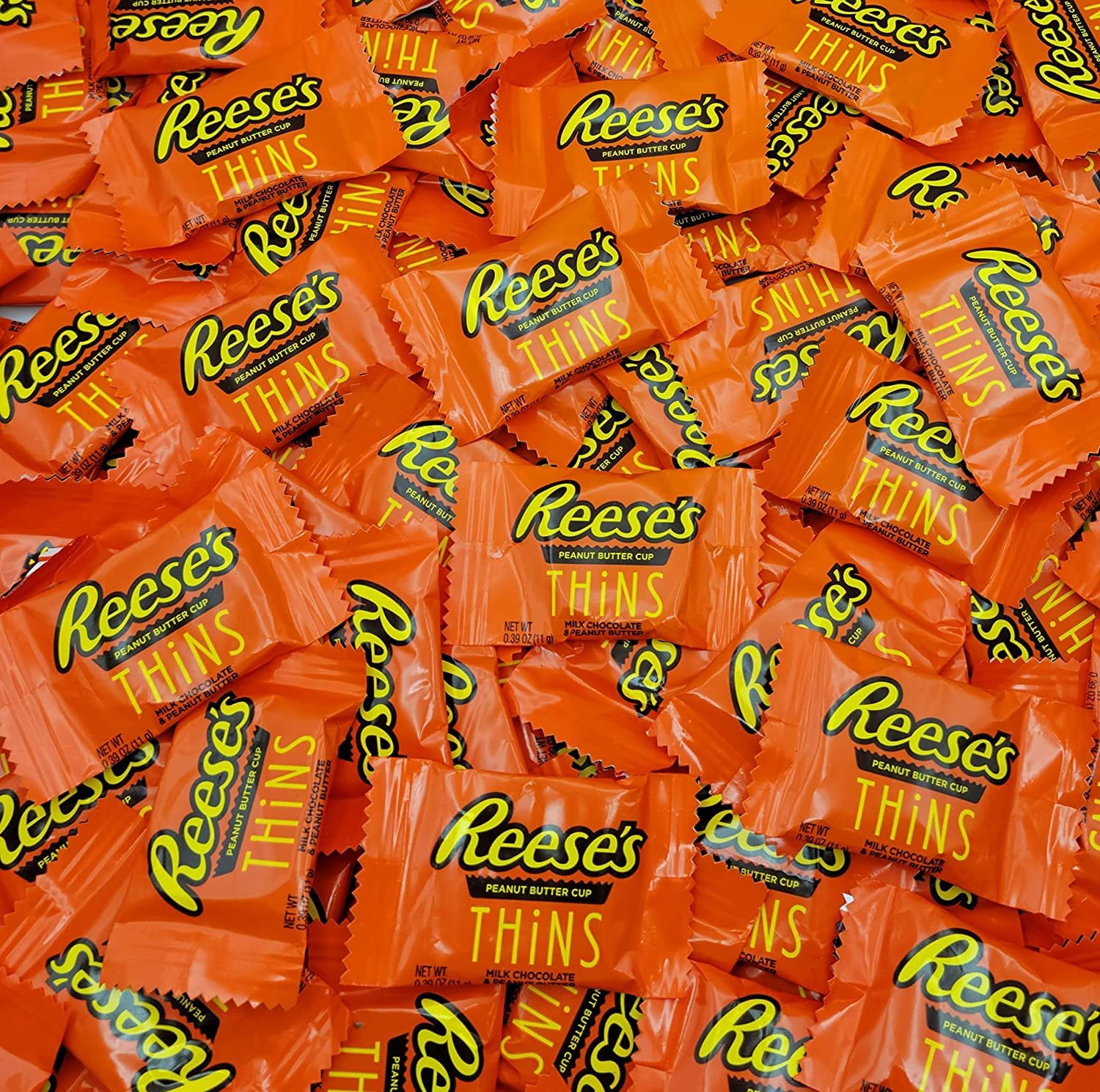 Reese's Peanut Butter Cups Thins Milk Chocolate Candy Deliciously ...