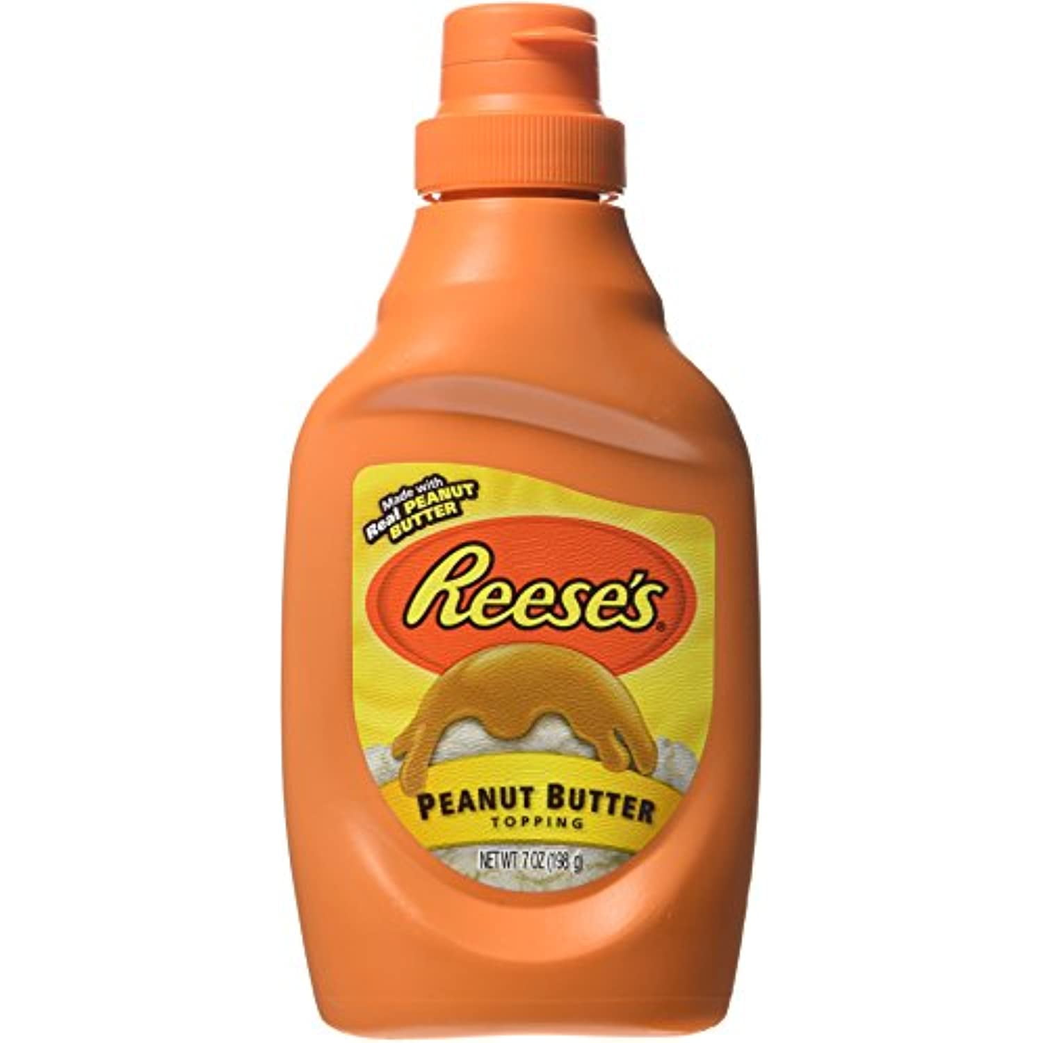 Reese's Peanut Butter Topping, 7 oz, Pack of 3, Perfect for Ice Cream ...