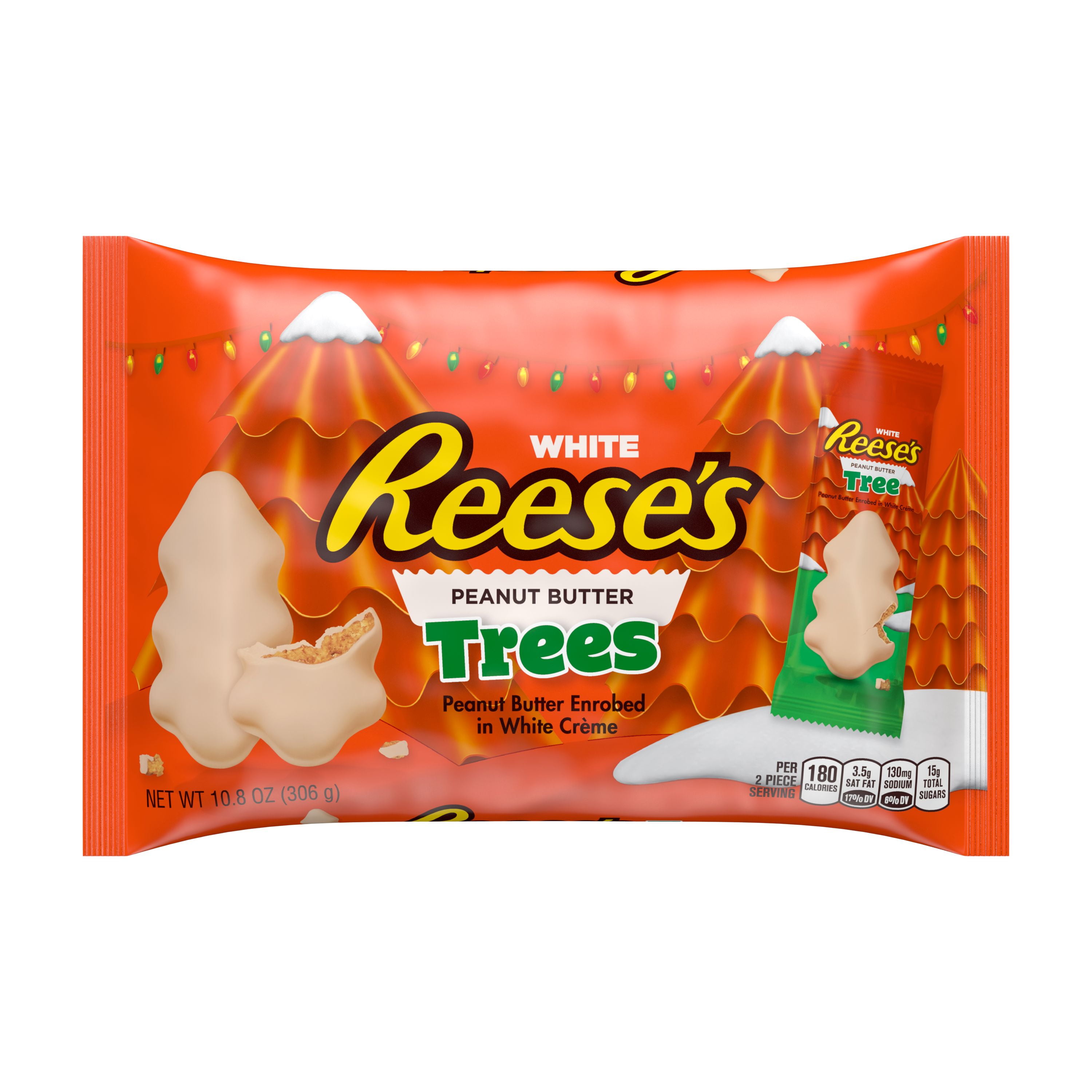 Reese's Peanut Butter White Trees, Candy Holiday Bag, 10.8 Oz ...