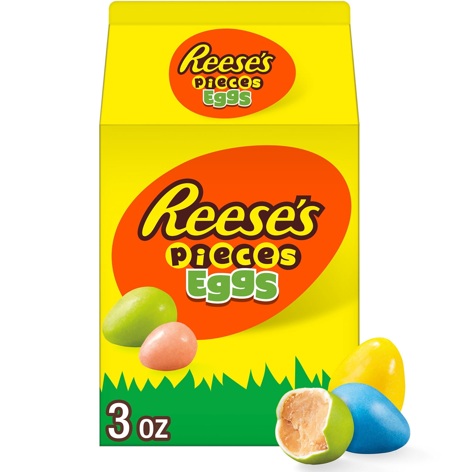Reese's Pieces Colorful Peanut Butter Easter Eggs Candy, Fun Snack ...