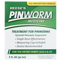 Pin-Rid Pinworm Treatment Pyrantel Pamoate 250 mg, Chewable Tablets for ...