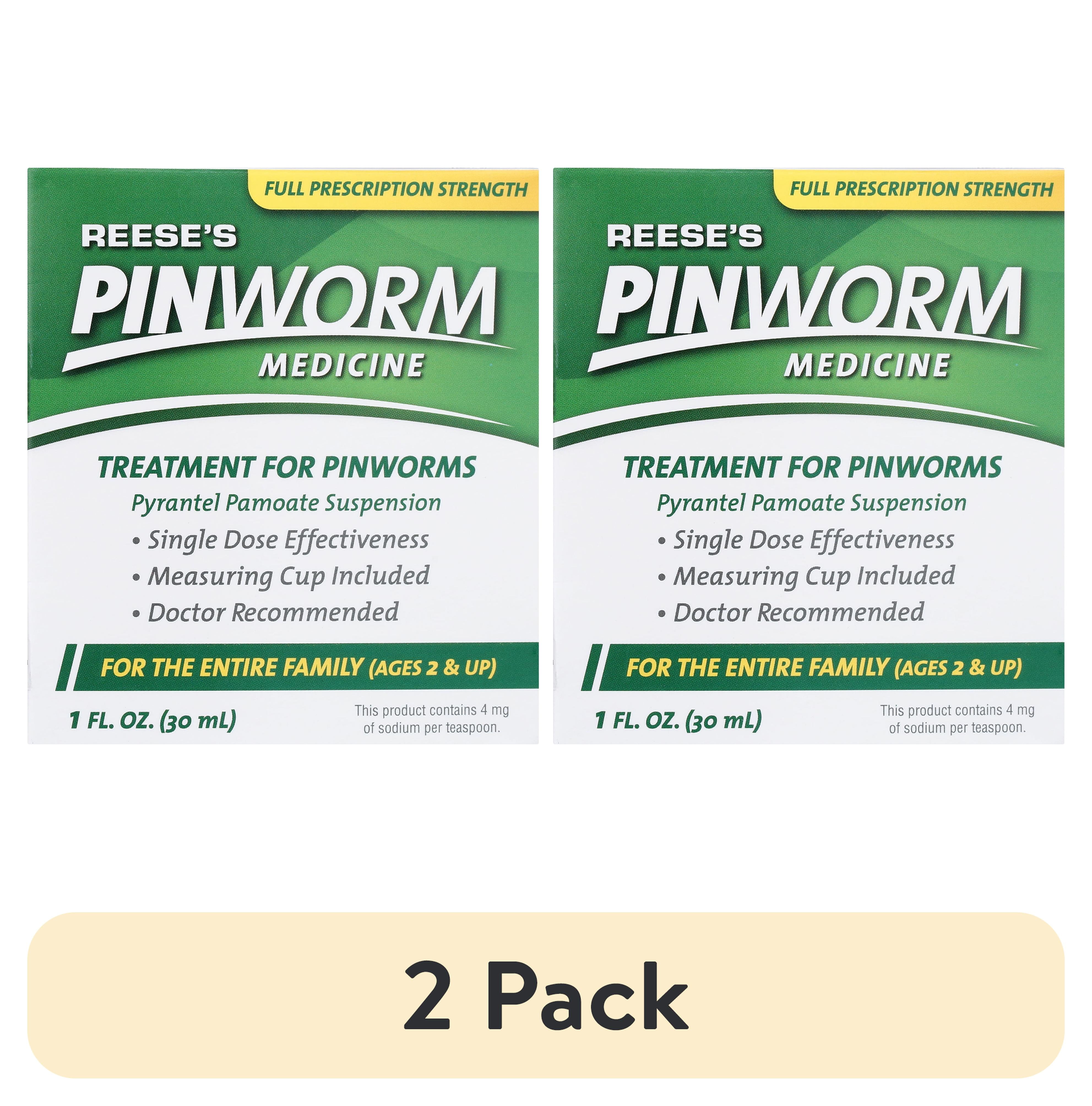 (2 pack) Reese's Pinworm Medicine, 1 fl oz. - Walmart.com