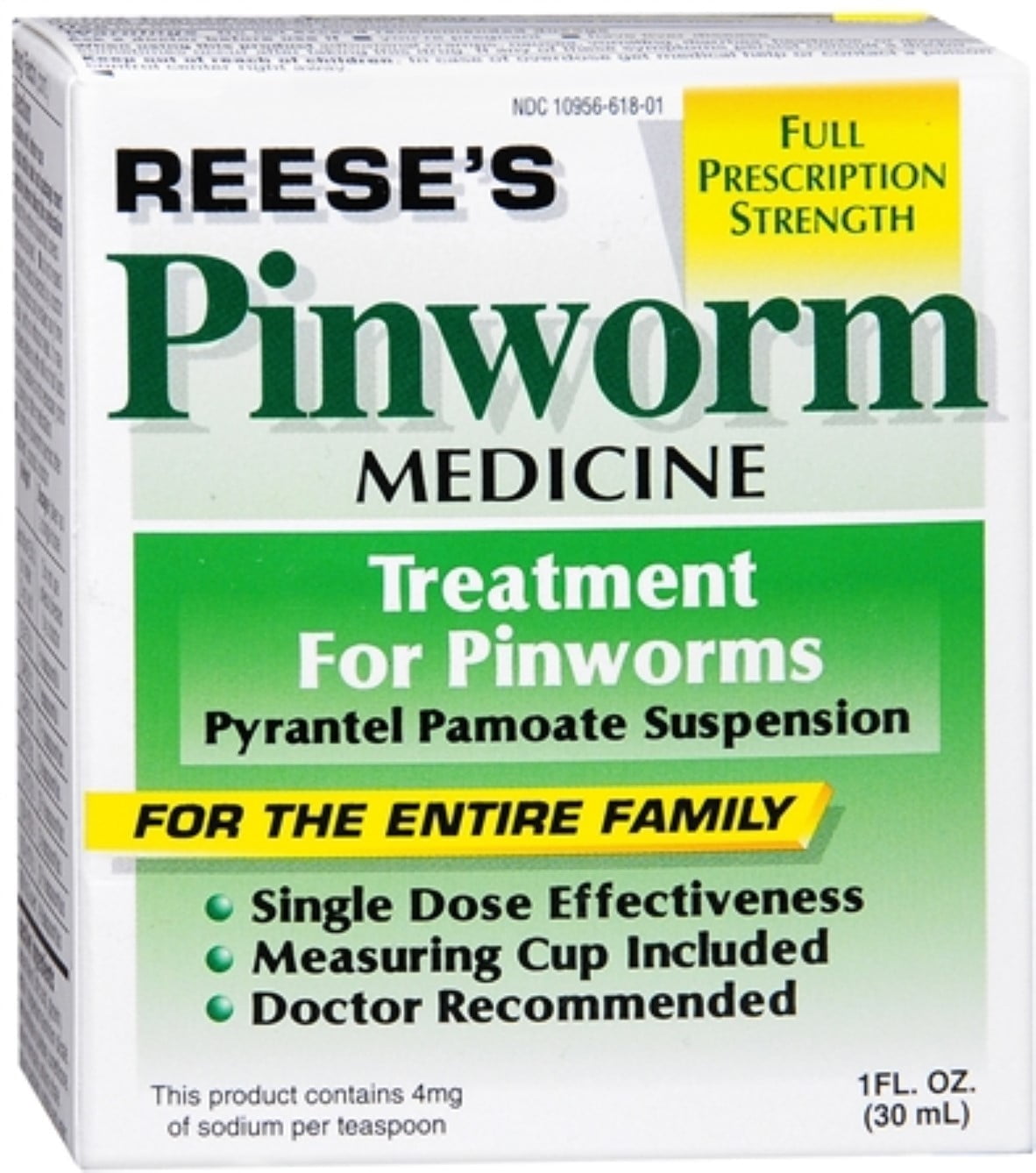 Reese's, Pinworm Medicine, 1 oz Pack of 2, Full Prescription Strength ...