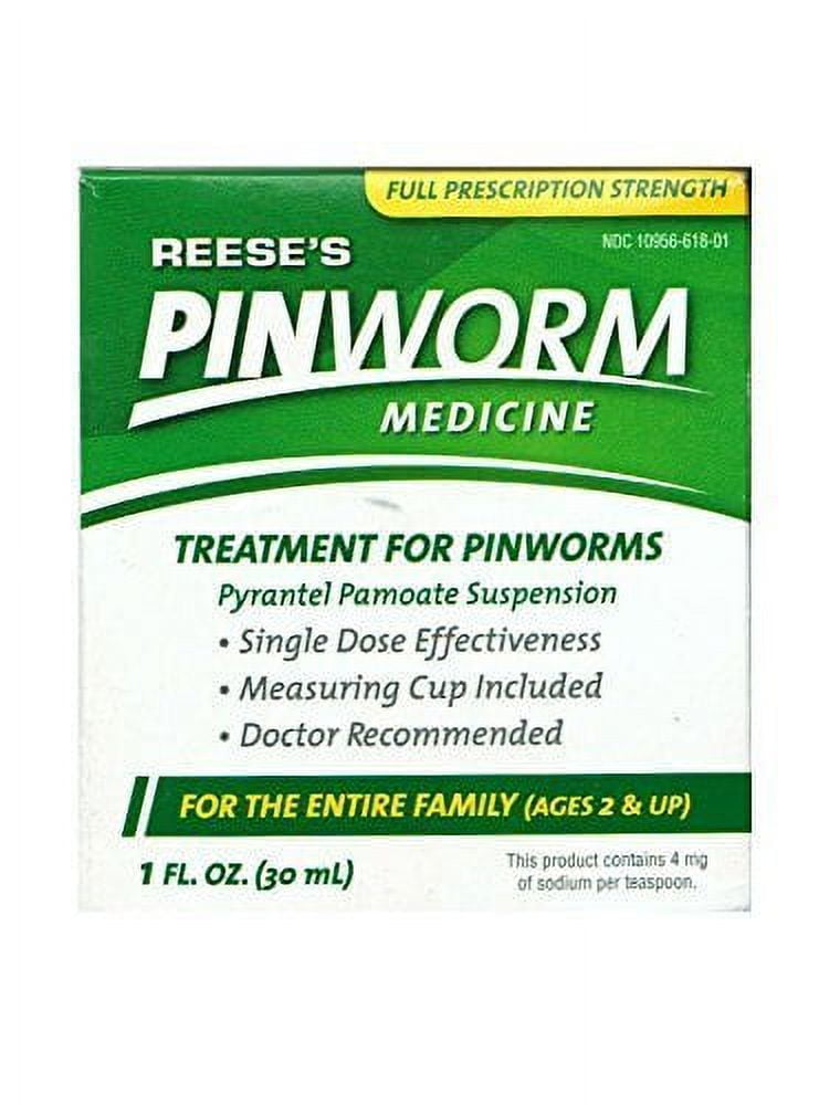 Reese's Pinworm Medication, 1 oz, Pack of 2, Single Dose Treatment for ...