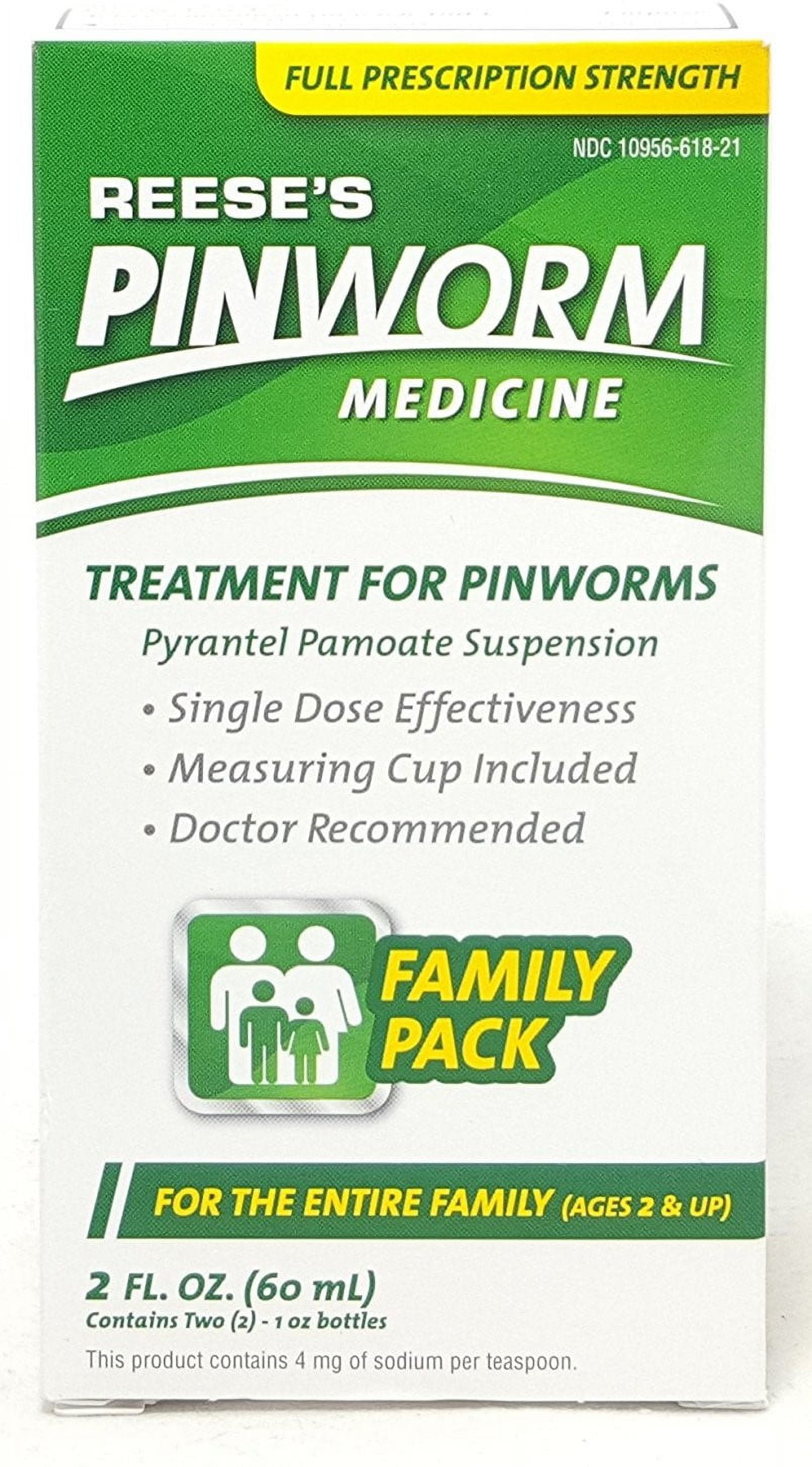 Reese's Family Treatment Medicine for Kids & Adults, Pinworm Medication ...