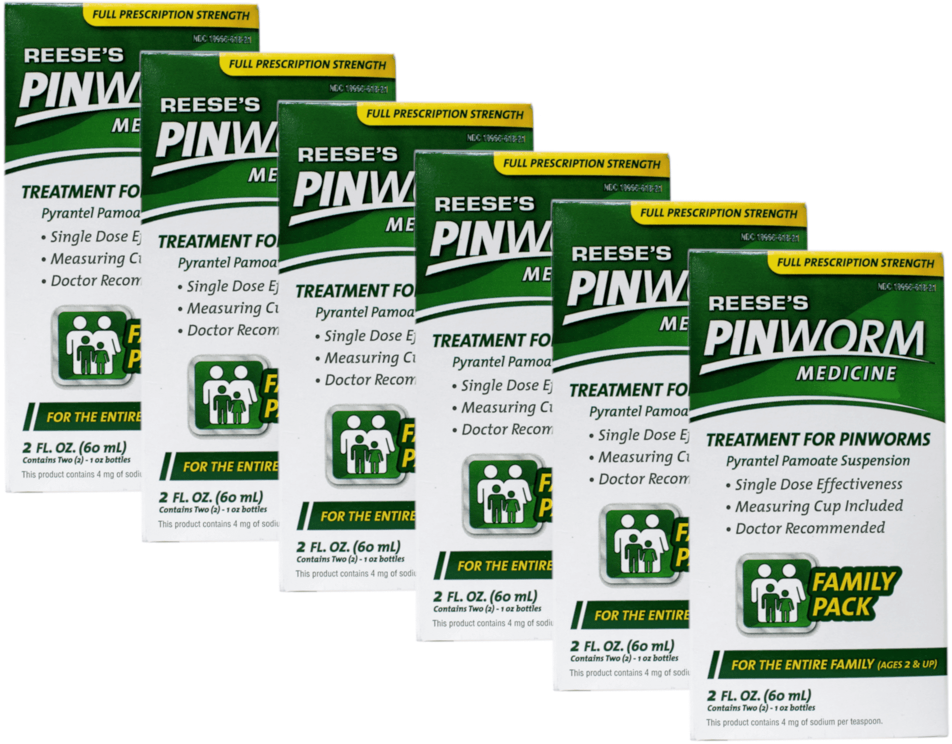 Reese's Family Pack Worm Medication, Banana Flavor, 2 oz - Pack of 6 ...