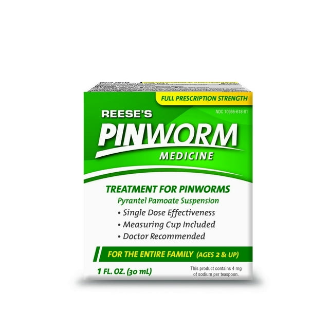 Reese's Pinworm Medication Treatment for Kids, Ages 2 and Up, 1 fl oz ...