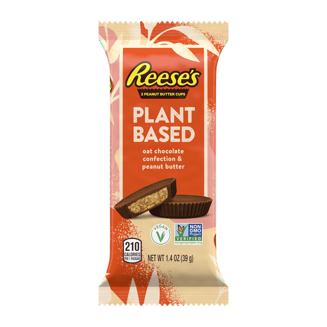 Reese's Plant Based Oat Chocolate Confection Peanut Butter Cups Candy ...