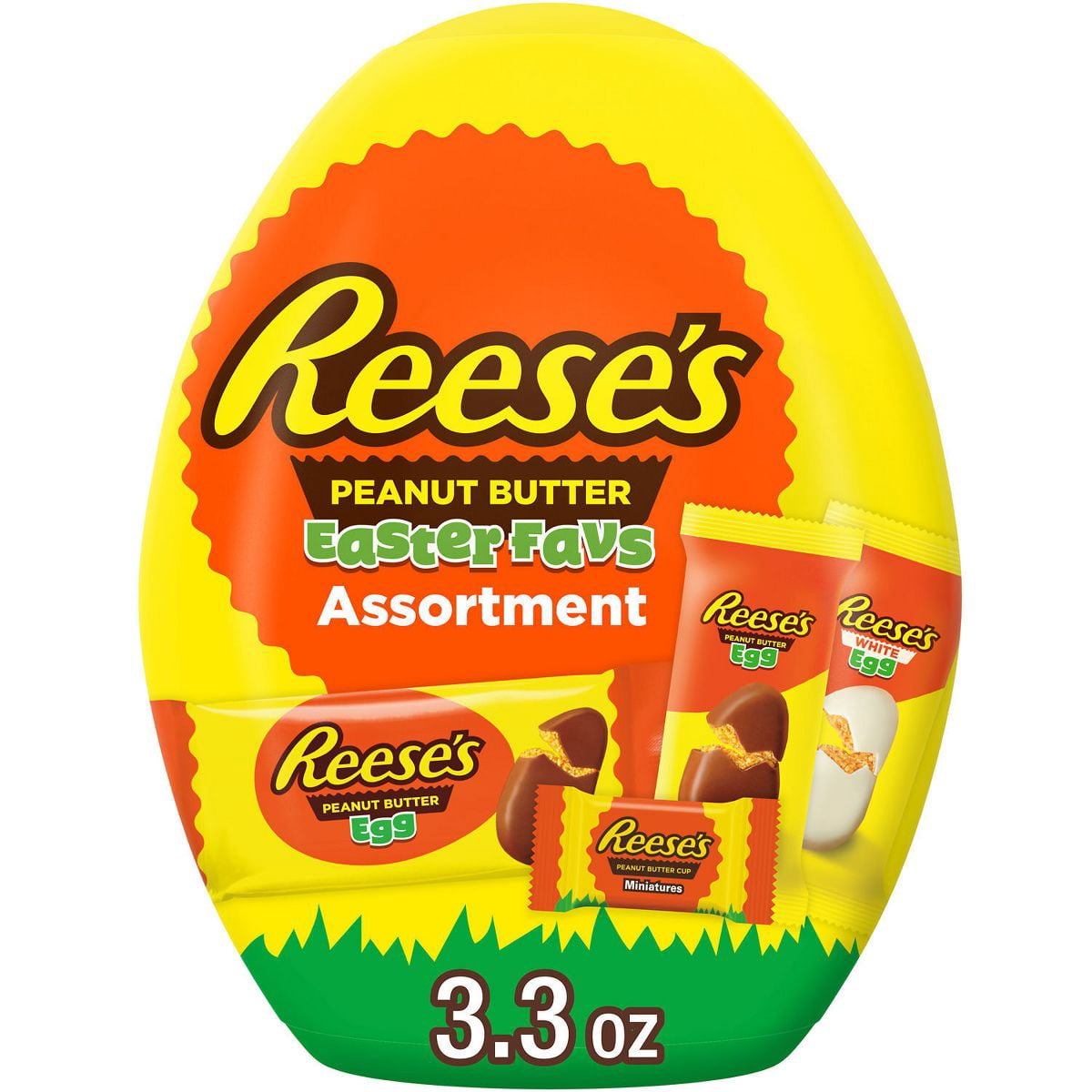 Reese's Plastic Egg Assortment Easter Candy - 3.3oz - Walmart.com