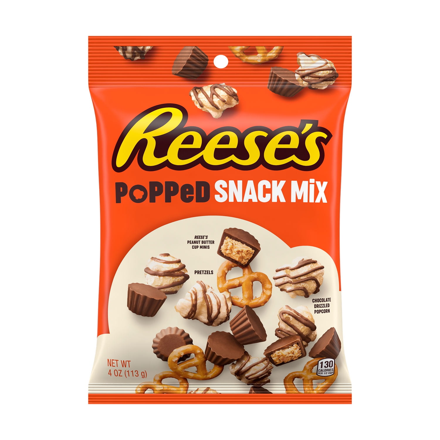 Reese's, Popped Popcorn Snack Mix, 4 oz - Walmart.com