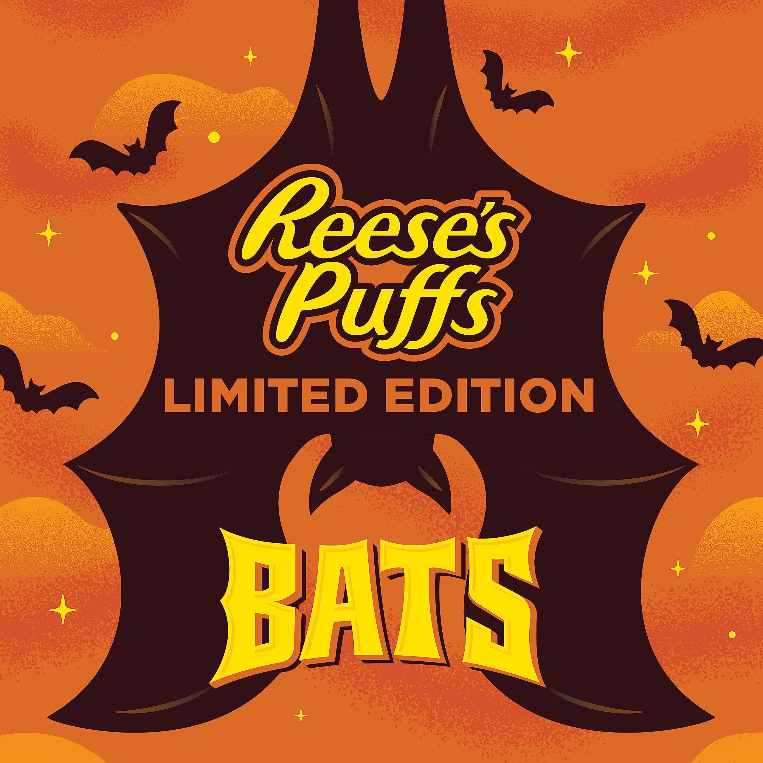 Reese's Puffs Bats, AJH3 Chocolatey Peanut Butter Cereal, Kids ...