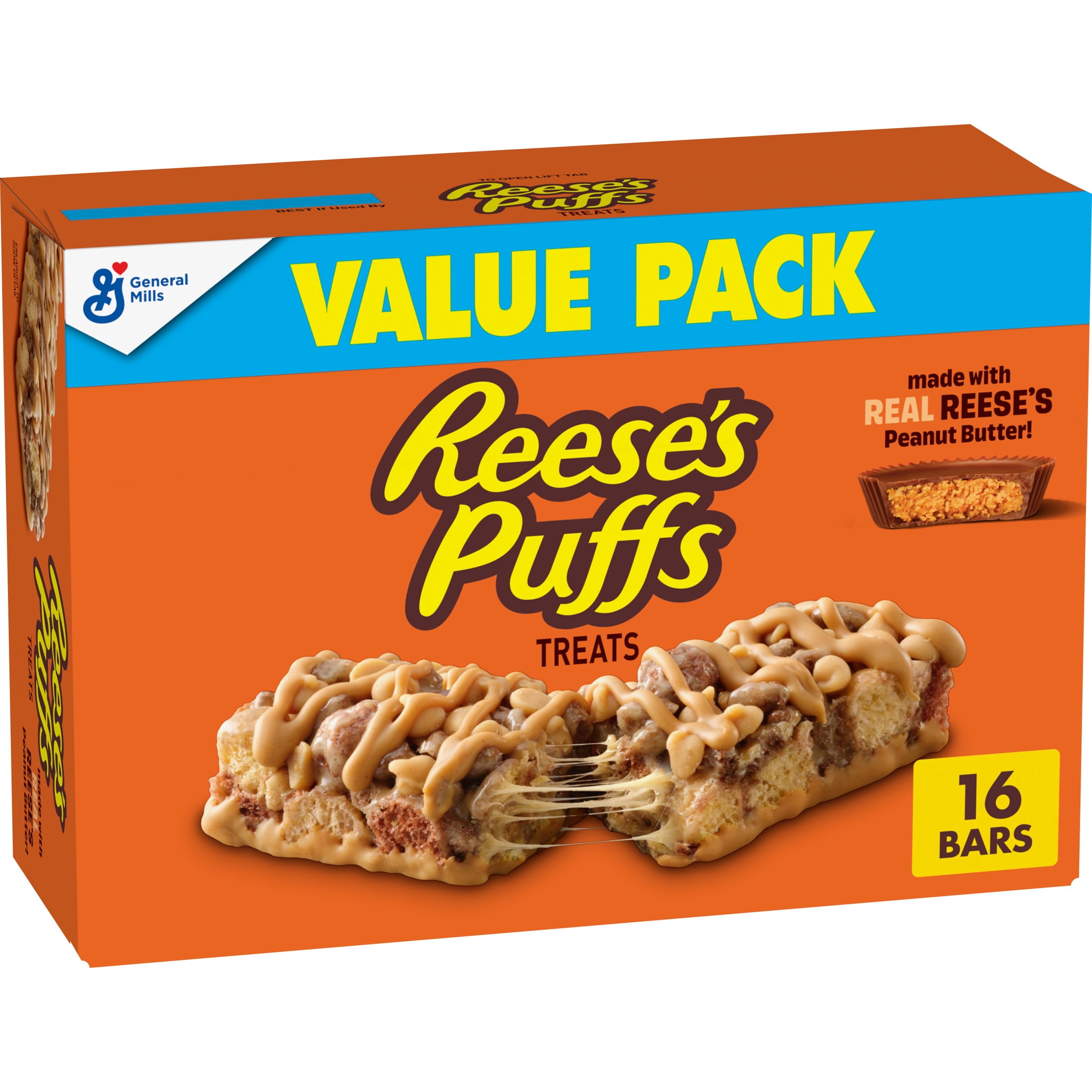 Reese's, Cereal Treat Bars, 16 Ct, Peanut Butter and Cocoa - Walmart.com
