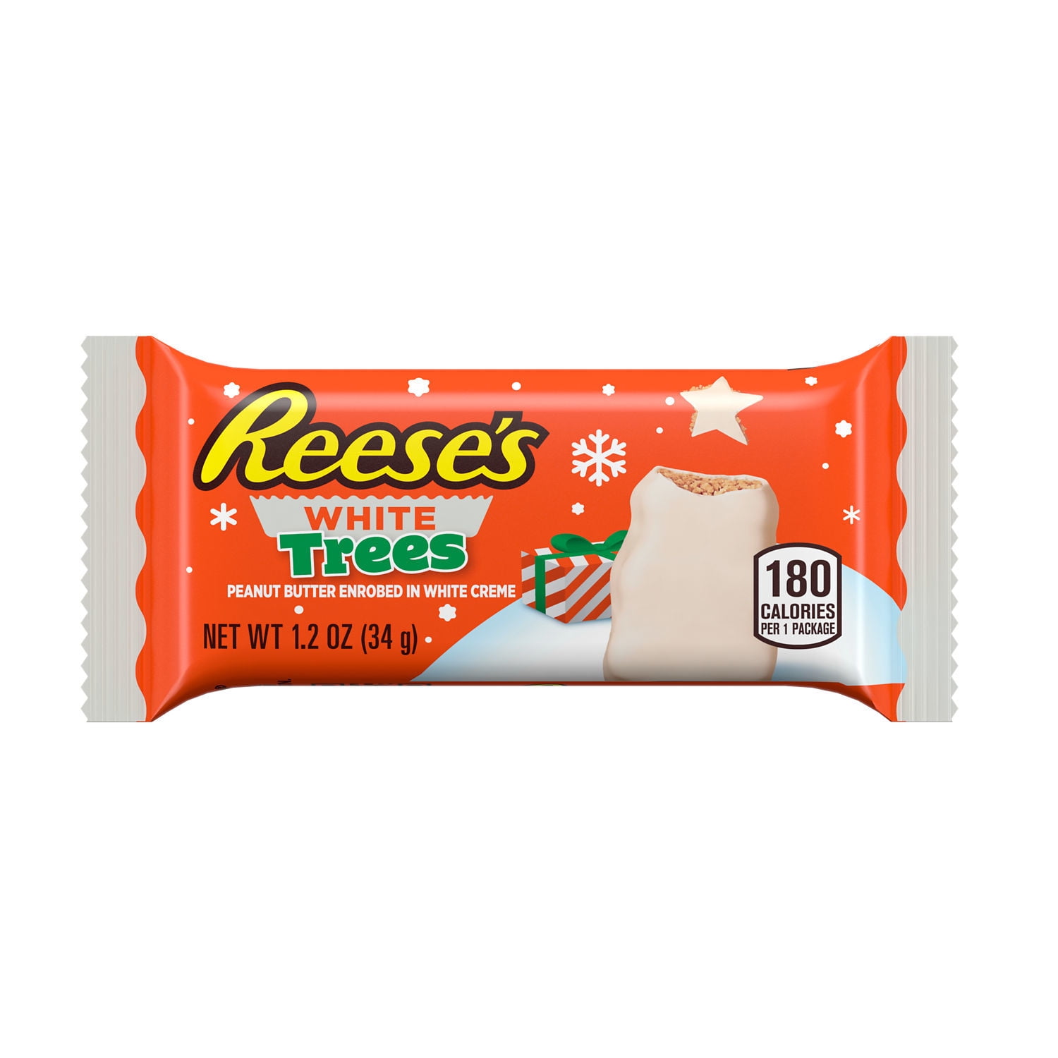 Reese's White Creme Peanut Butter Trees Christmas Candy, Pack 1.2 oz ...