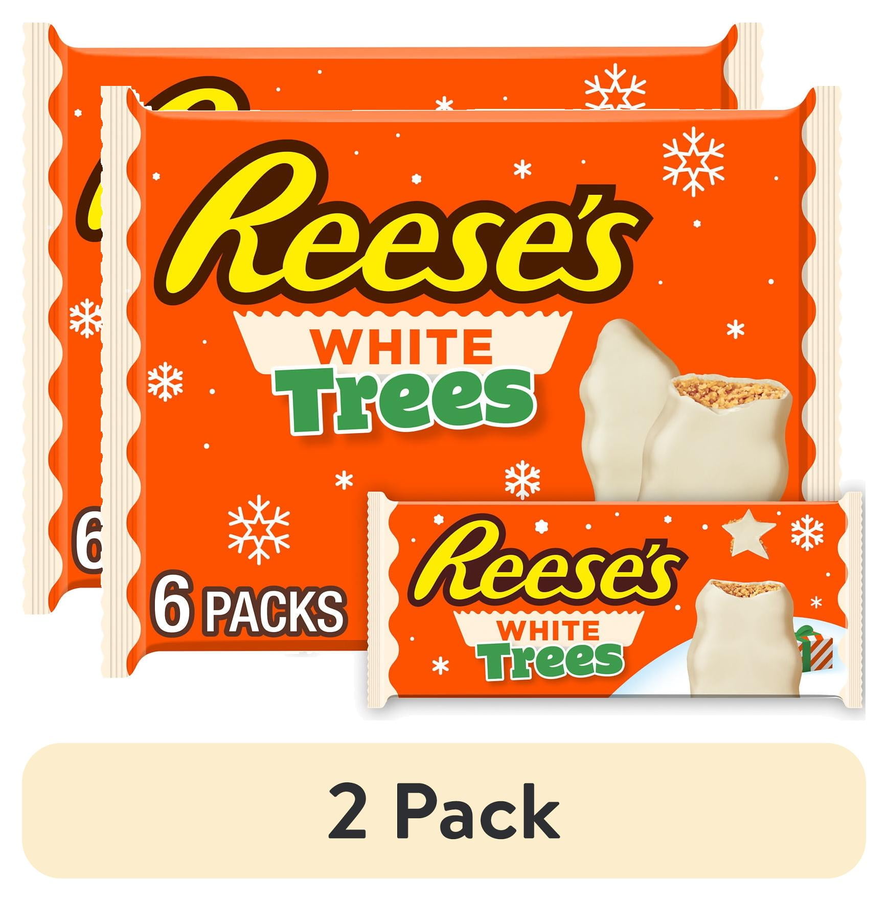 (2 pack) Reese's White Creme Peanut Butter Trees Christmas Candy, Packs ...
