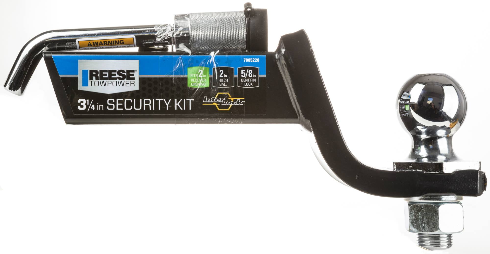 Reese Towing Security Kit 3-1/4 In. Drop Trailer Hitch Locks Coupler ...