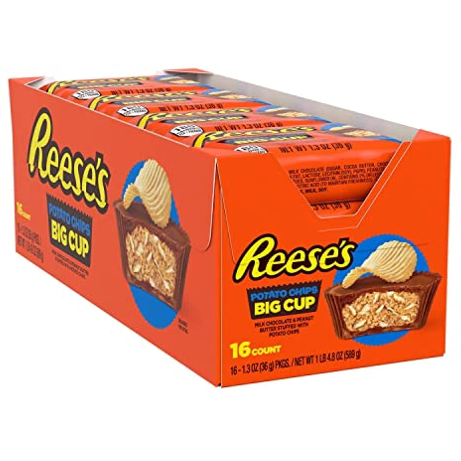 Reese's Big Cup Milk Chocolate Peanut Butter Cups with Potato Chips, 1. ...
