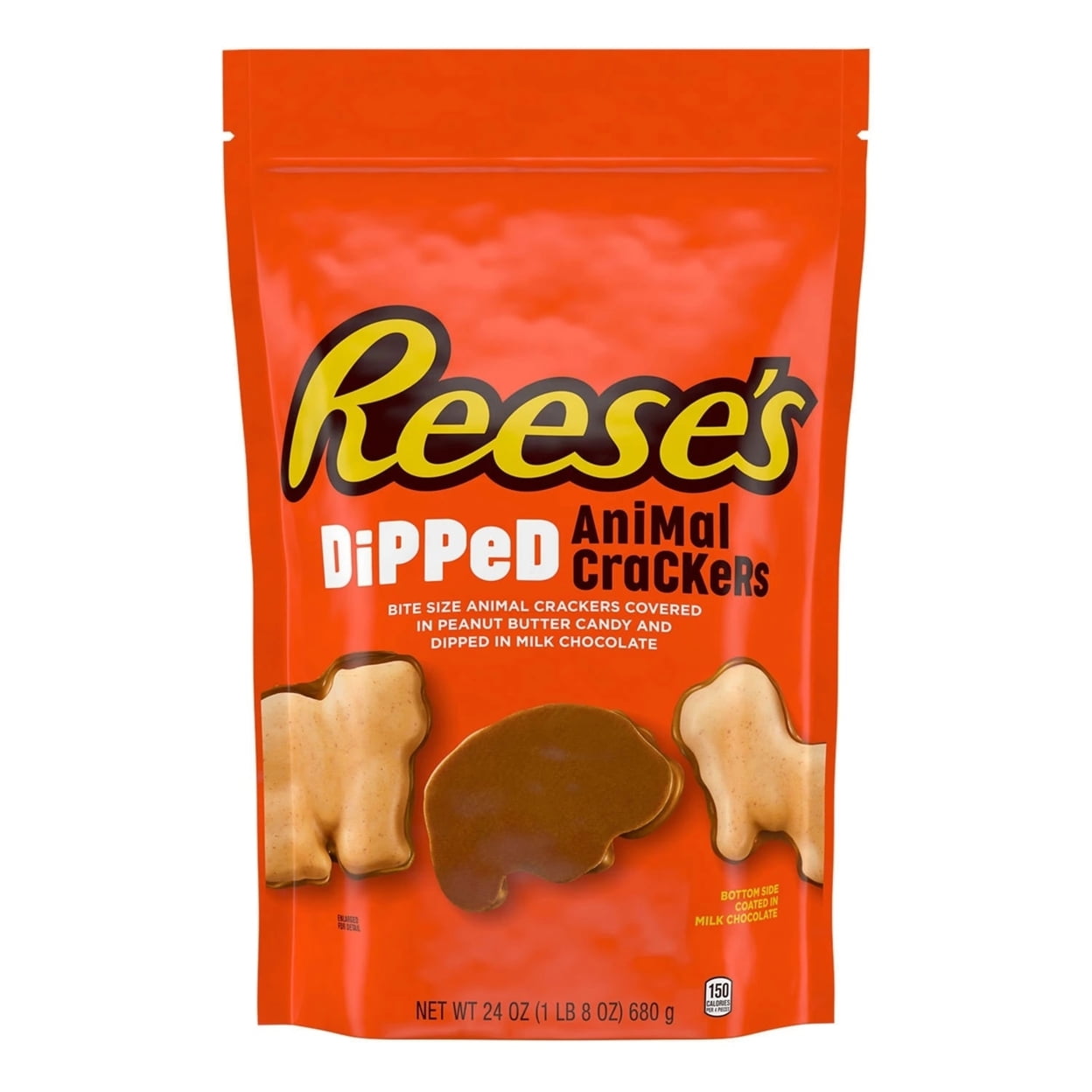 Reeses Big Bag Peanut Butter Coated Chocolate Dipped Animal Crackers ...