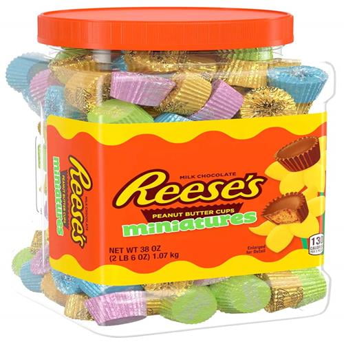 Reeses Miniatures Milk Chocolate Peanut Butter Cups Candy, Easter ...