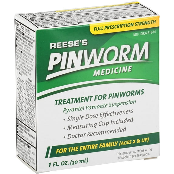 Reeses Pinworm Medicine Full Strength Liquid - 1 Oz - 5 Pack - Walmart.com
