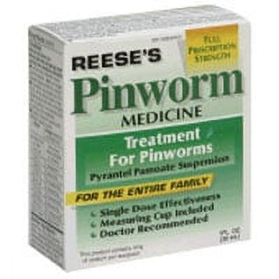 Reeses Pinworm Medicine Liquid For Entire Family, Full Strength - 2 Oz ...