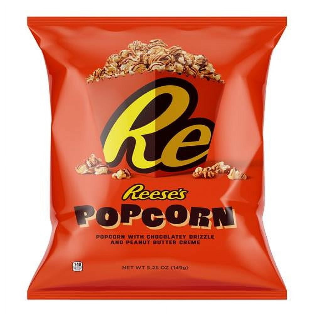 Reeses Popcorn, 5.25Oz Grocery Sized Bag, Popcorn Drizzled In Reeses ...