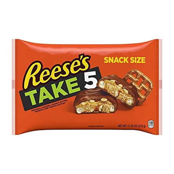 Reese's Take 5 Snack Size Candy Bars, Five Tastes Combined, Delicious ...