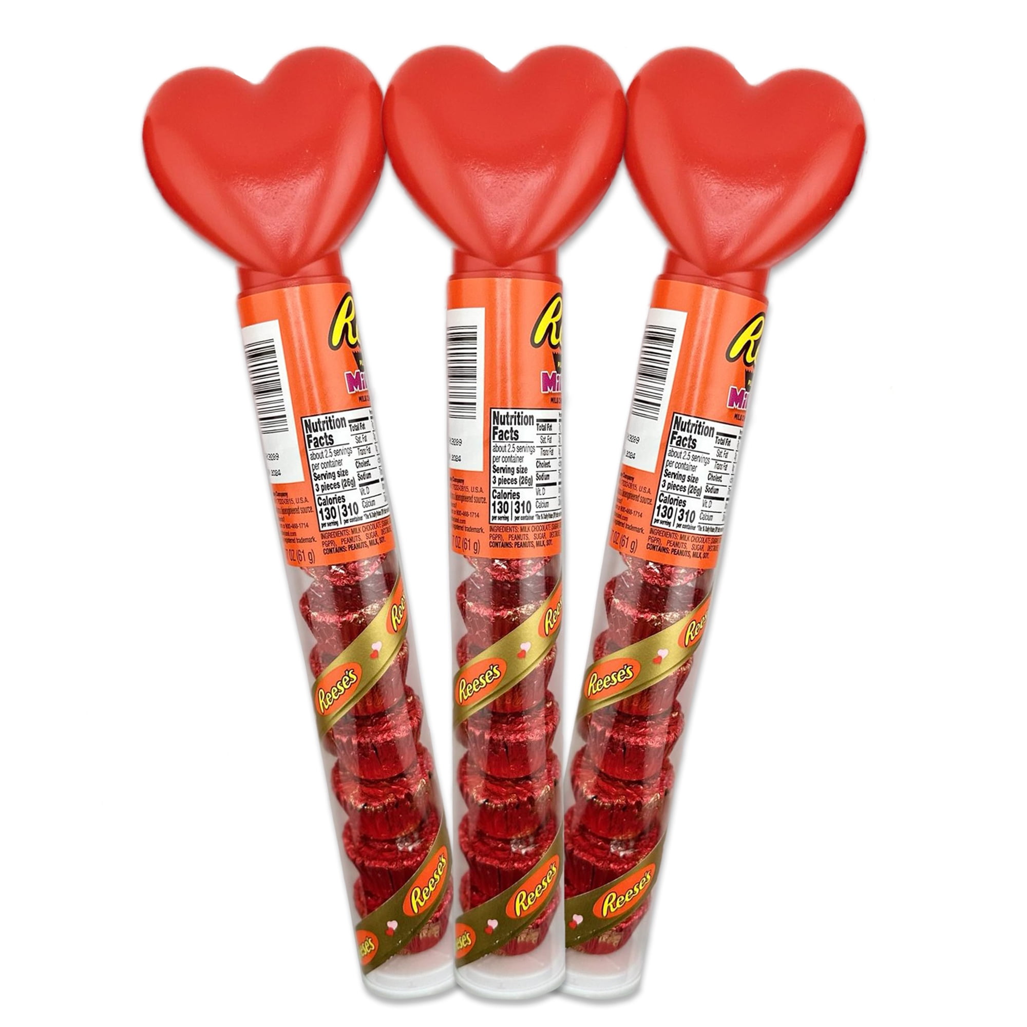 Reeses Valentines Heart Canes Pack of 3 Reeses Gift Set Valentine's Day ...