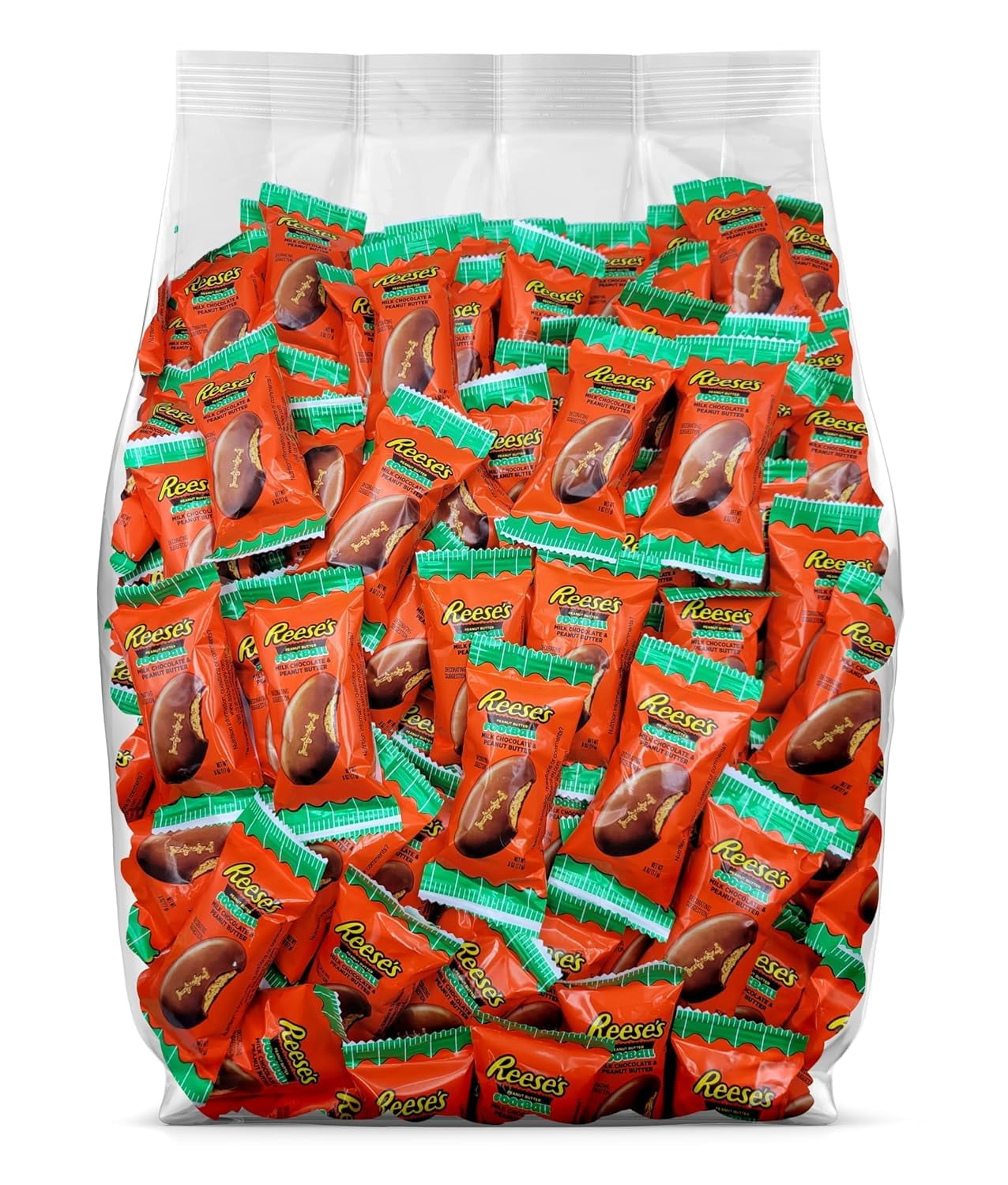 ReesesPeanut Butter Football Chocolate Candy - Snack Size Milk ...