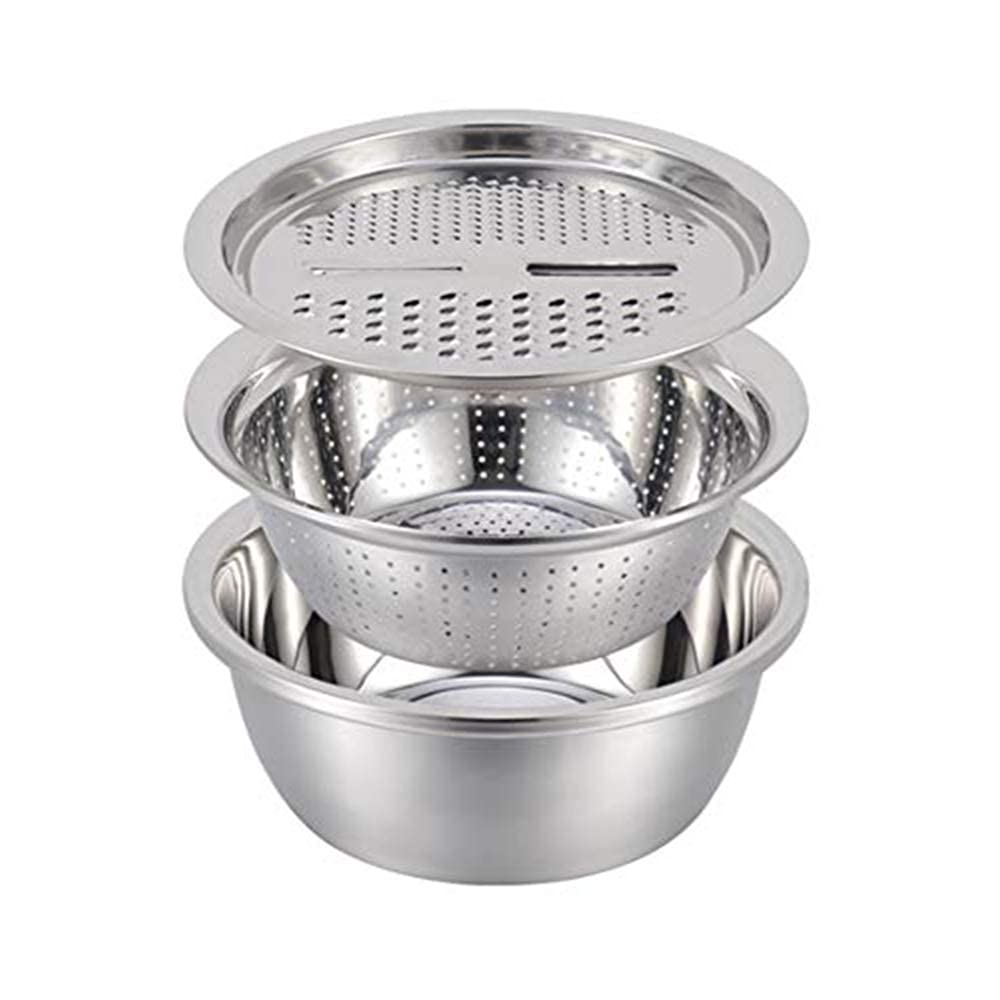 Reeva Enterprise Kitchen Multipurpose Grater Bowl with Drain Colander ...