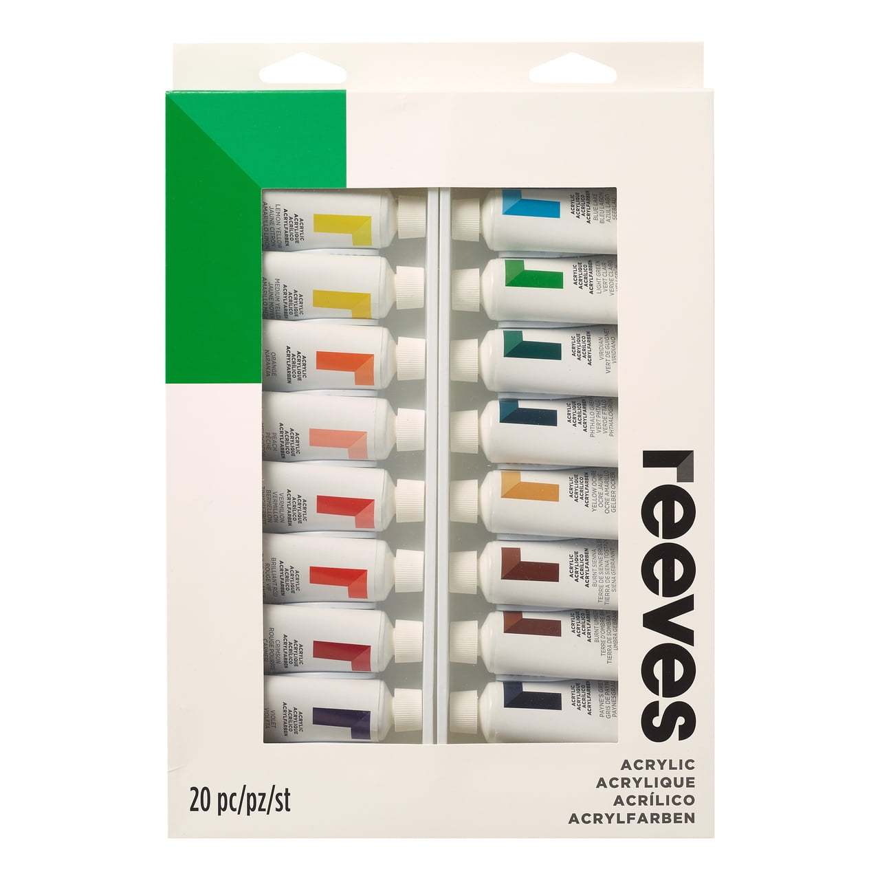 Reeves Acrylic Paint Set, 20-Colors - Walmart.com