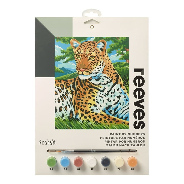 Reeves Medium Paint By Numbers - Leopard - Walmart.com