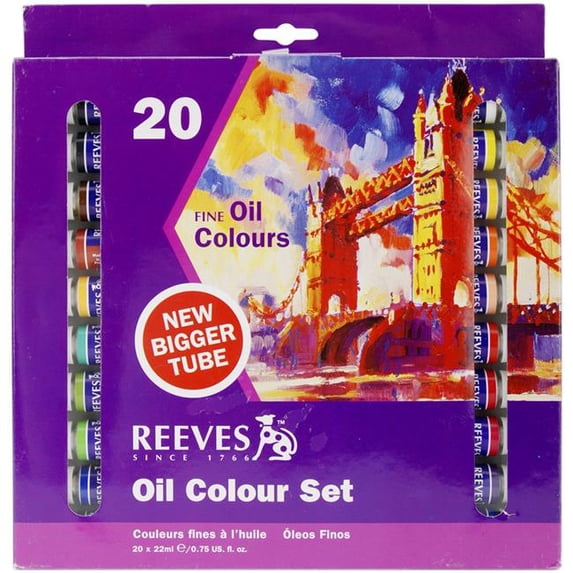 Reeves Oil Color 20 x 22ml Tube Set - Walmart.com