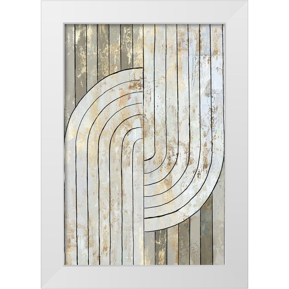 Reeves, Tom 17x24 White Modern Wood Framed Museum Art Print Titled ...