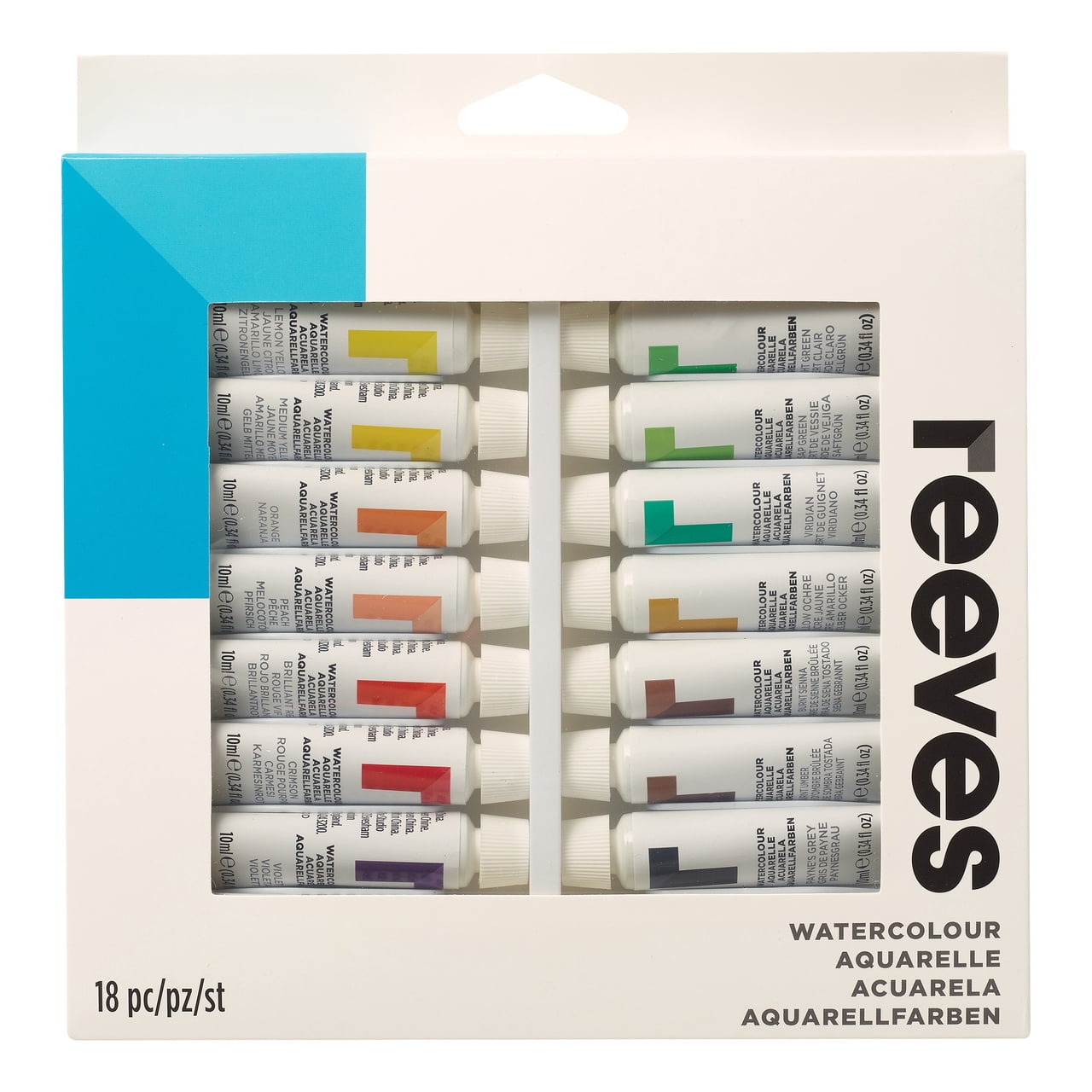 Reeves Watercolor Set, 18-Colors - Walmart.com