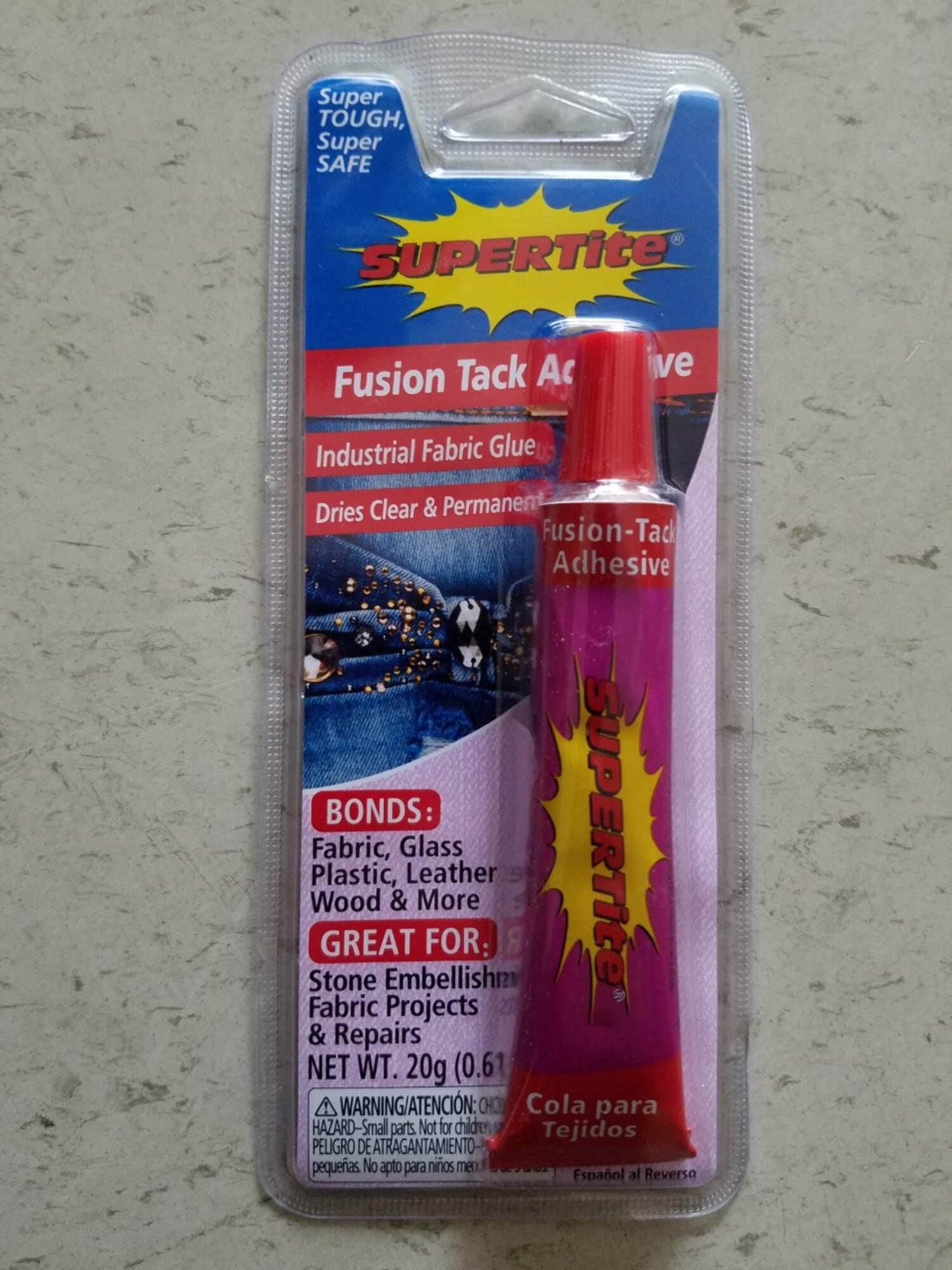 Ref-1014 Supertite Fusion Tack Adhesive- 20g (.61oz) Tube - Walmart.com