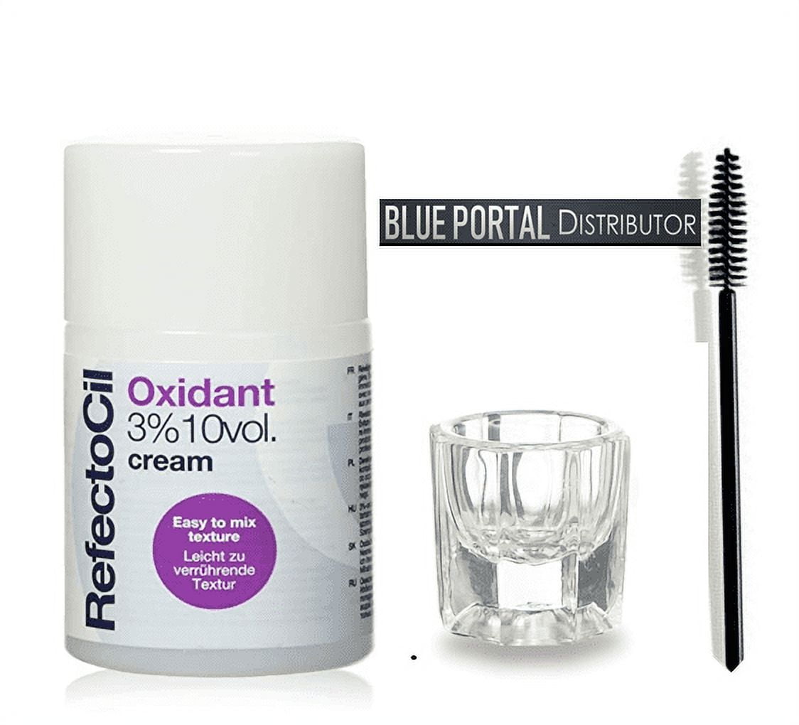 RefectoCil Professional Cream Oxidant 3% 10 VOL 3.38 oz with Mixing ...