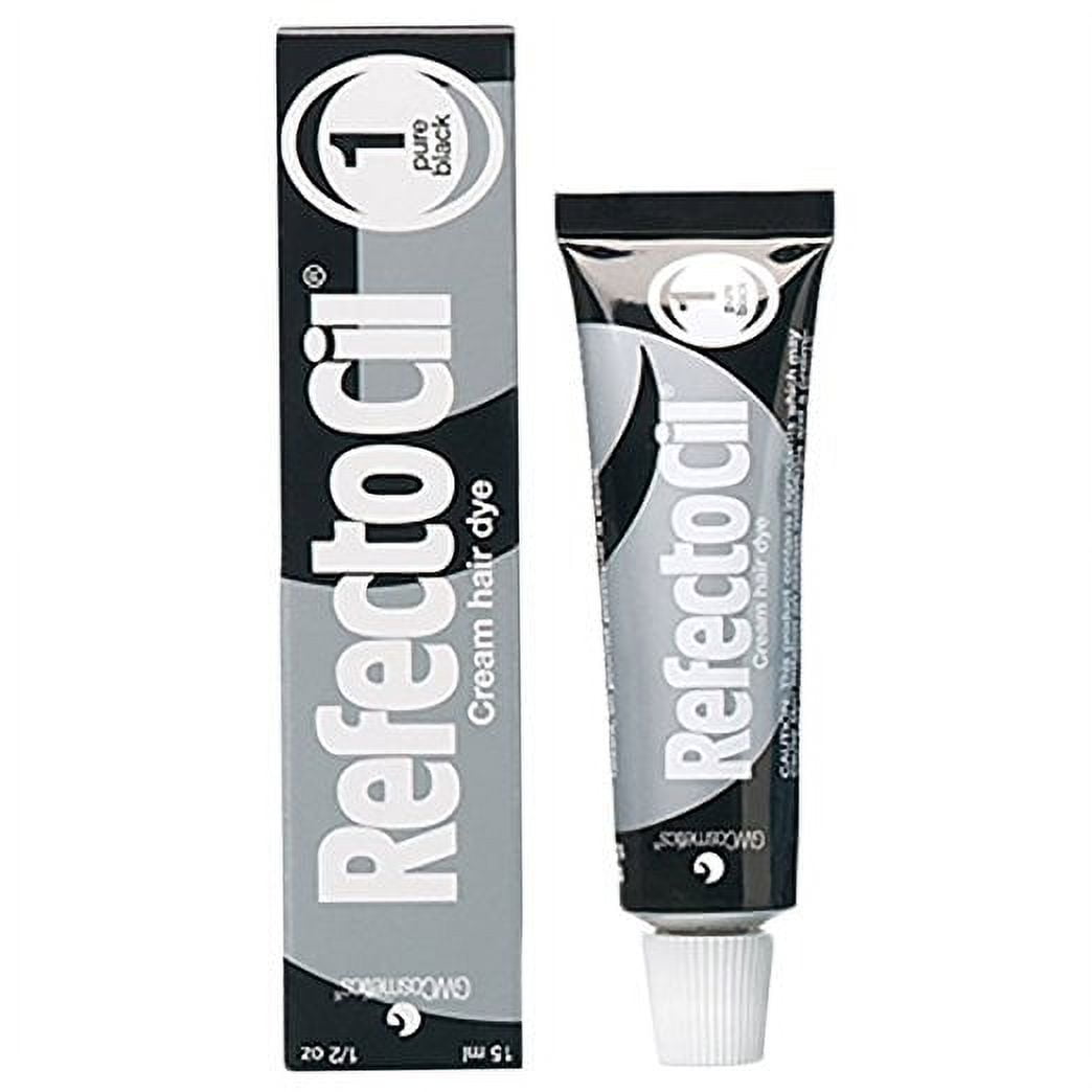 RefectoCil Cream Hair Tint, Long-Lasting Black, 5 oz - Walmart.com