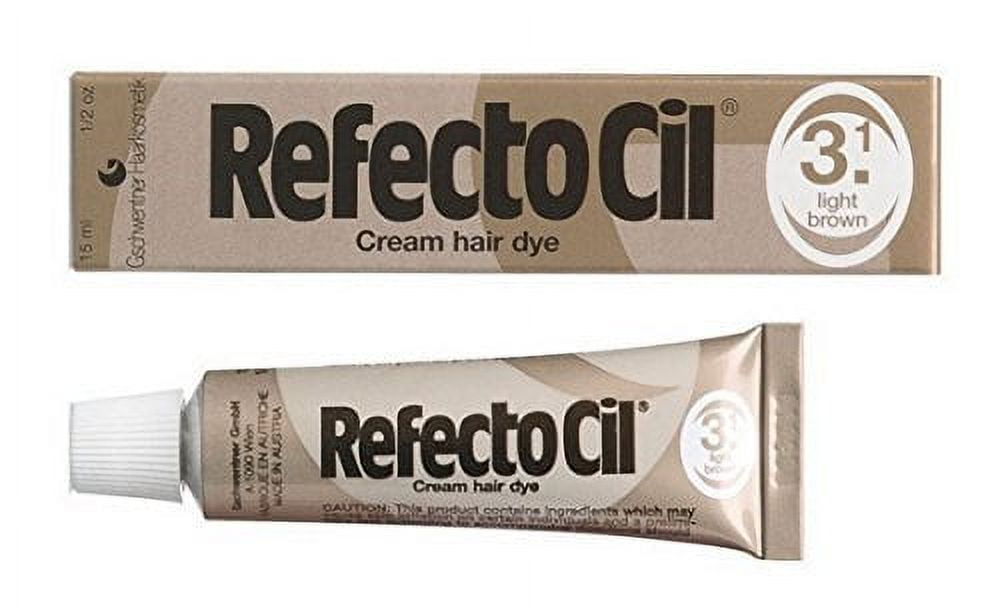 RefectoCil Eyelash & Eyebrow Tint Light Brown 0.5 oz, Smudge ...