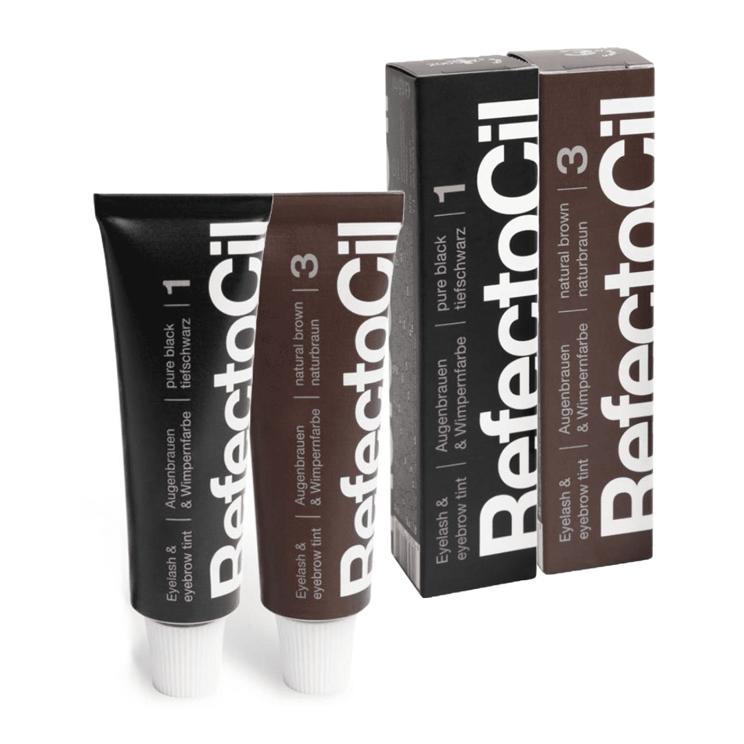 RefectoCil Eyebrow and Lash Dye Kit, Black and Natural Brown Tint ...