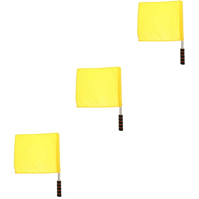 Referee Border Flag Set of 3 Referees Conducting Flags Waving for ...