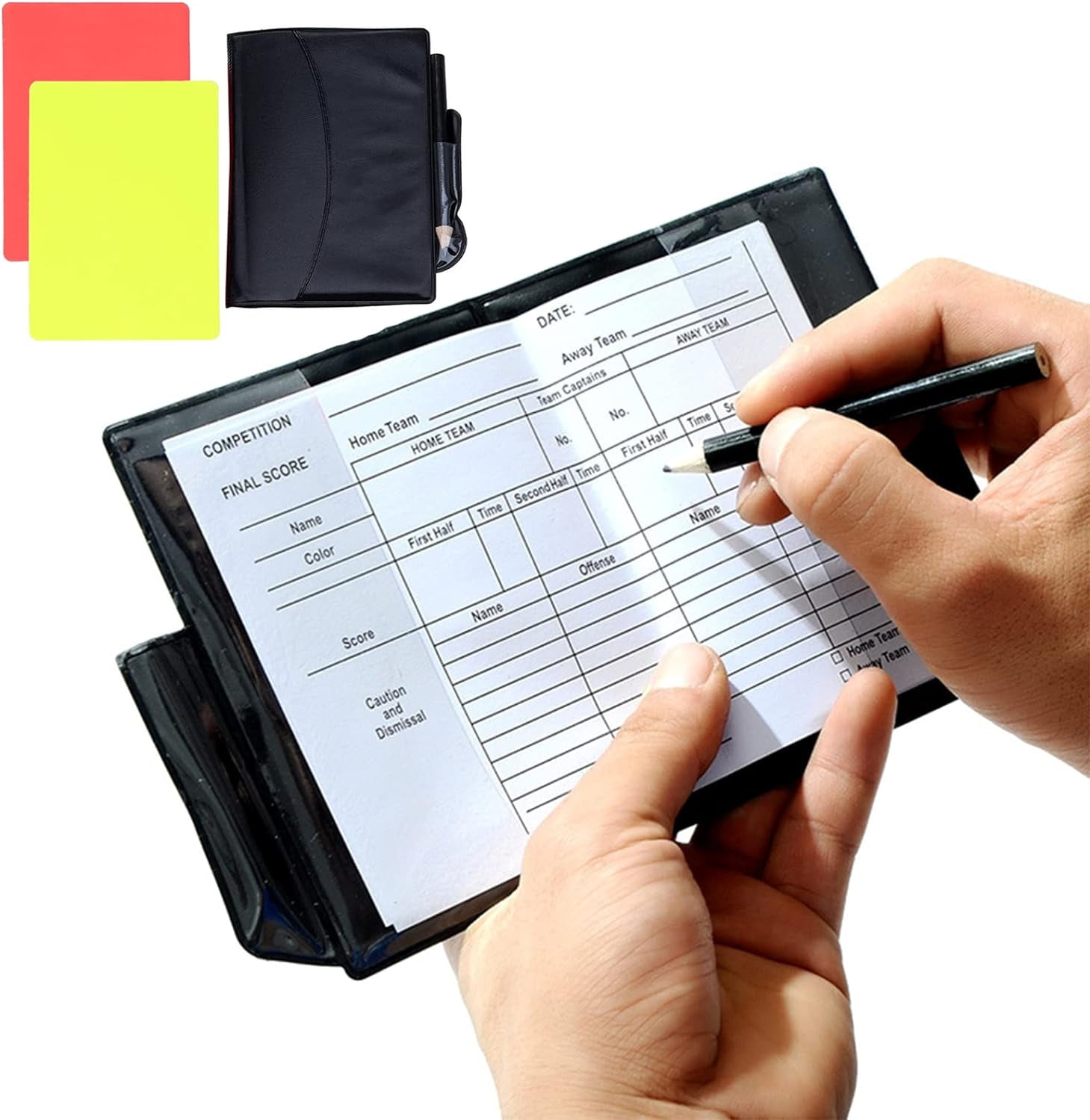 Referee Card Set with Bag - Red Yellow Cards for Football Soccer ...