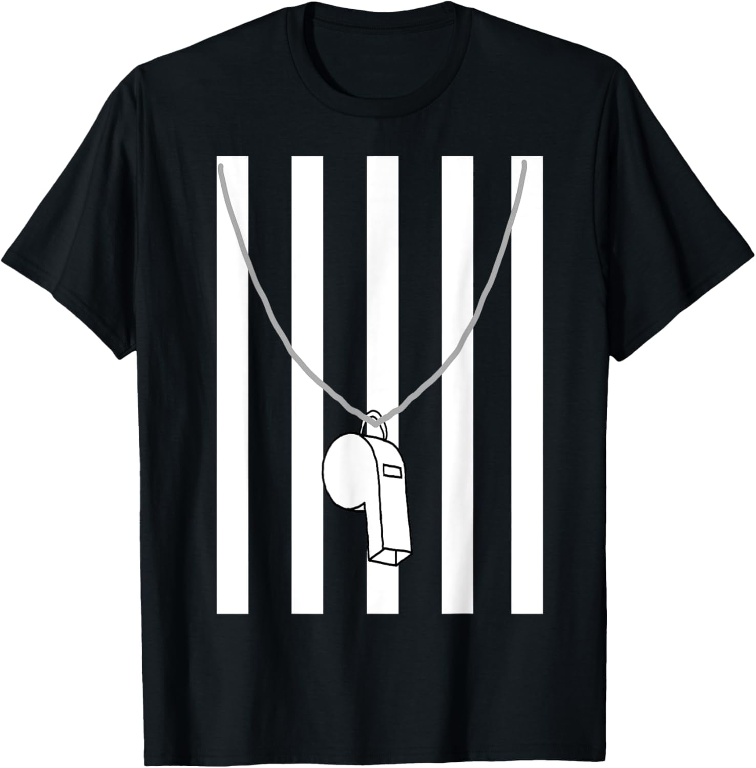 Referee Costume Ref Whistle Refereeing Linesman Umpire T-Shirt men and ...