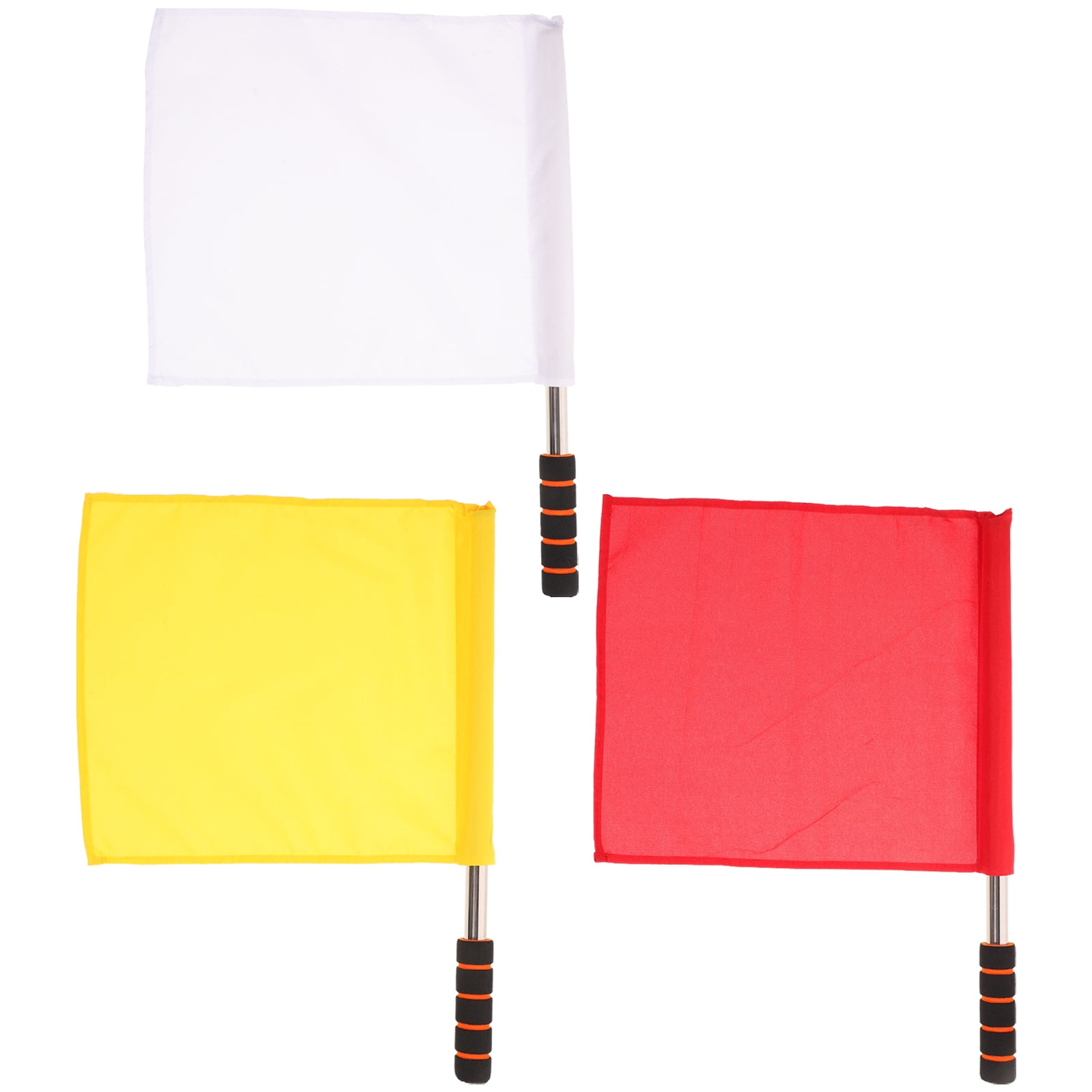 Referee Flag Flags Referees Conducting Football Mini Soccer The Sign Stainless Steel 3 Pcs ...