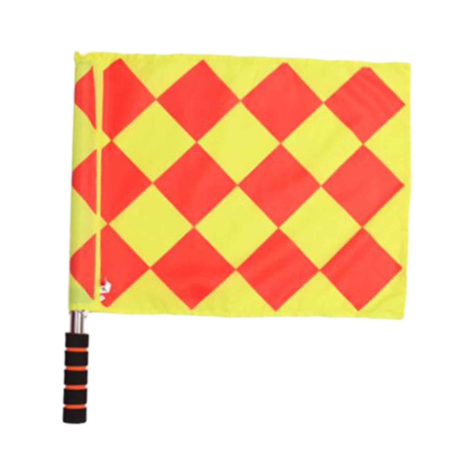 Referee Flag Traffic Safety Flag Stainless Steel Flagpole Lightweight ...