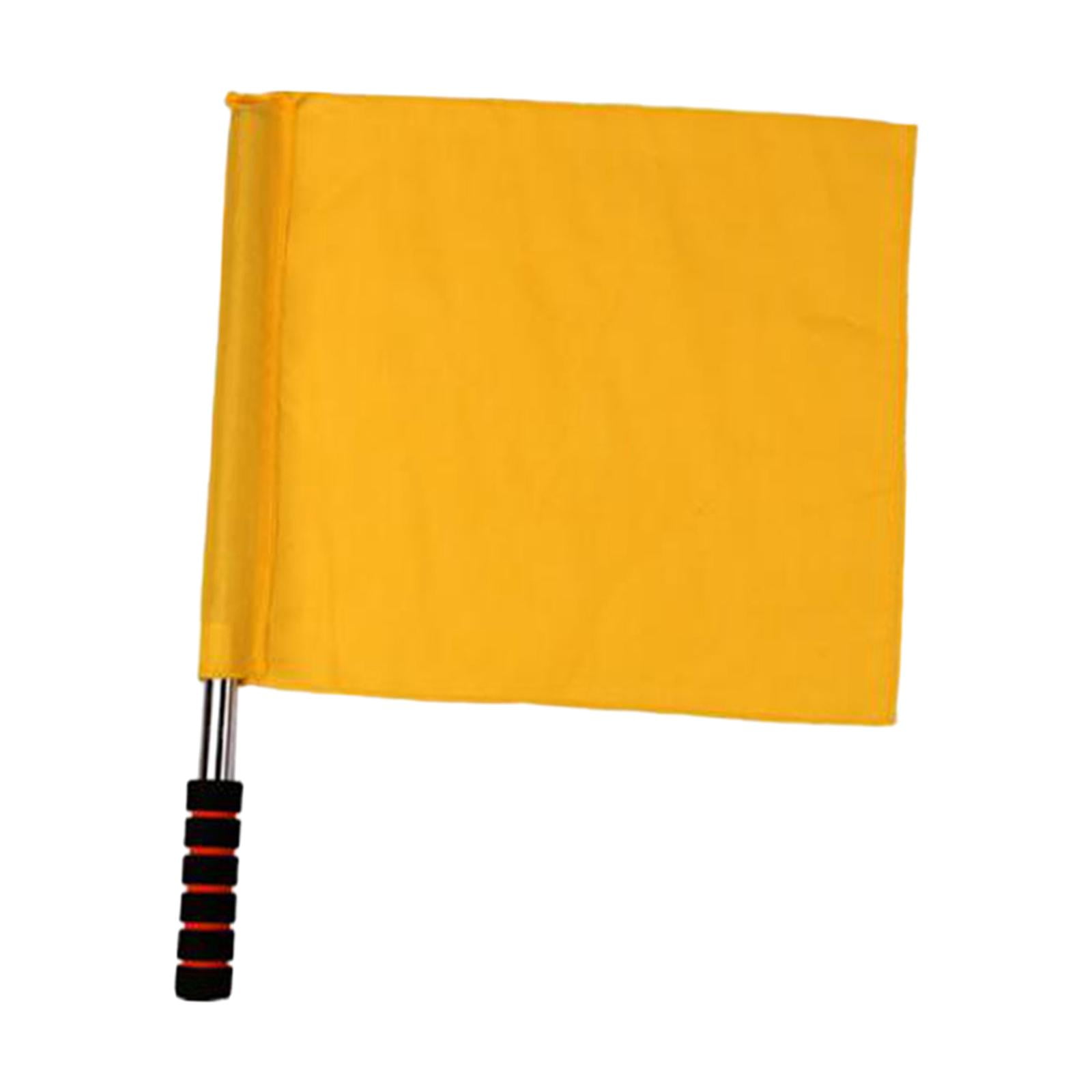 Referee Flag Traffic Safety Flag Stainless Steel Flagpole Lightweight ...