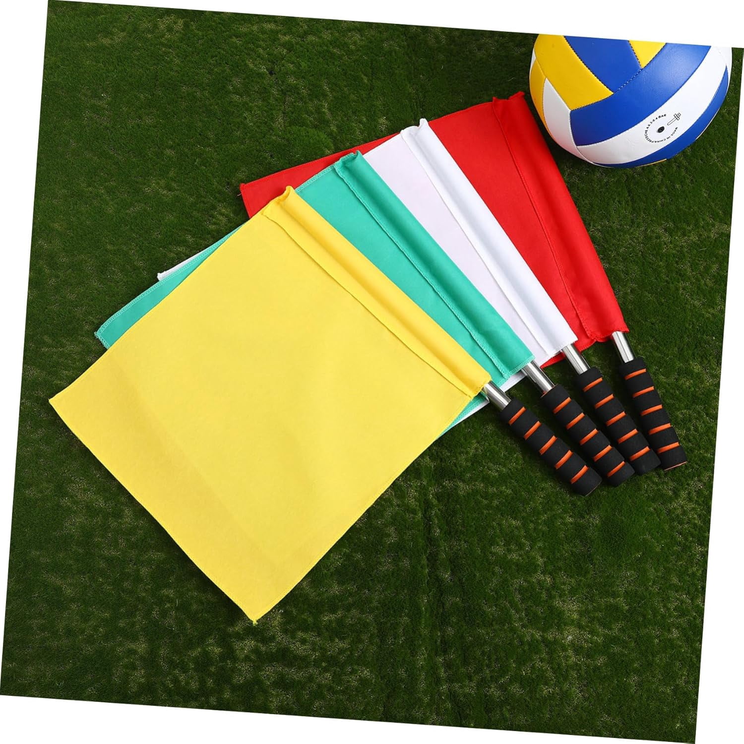 Referee Flags with Sponge Handle - Track and Field Flags for Soccer ...