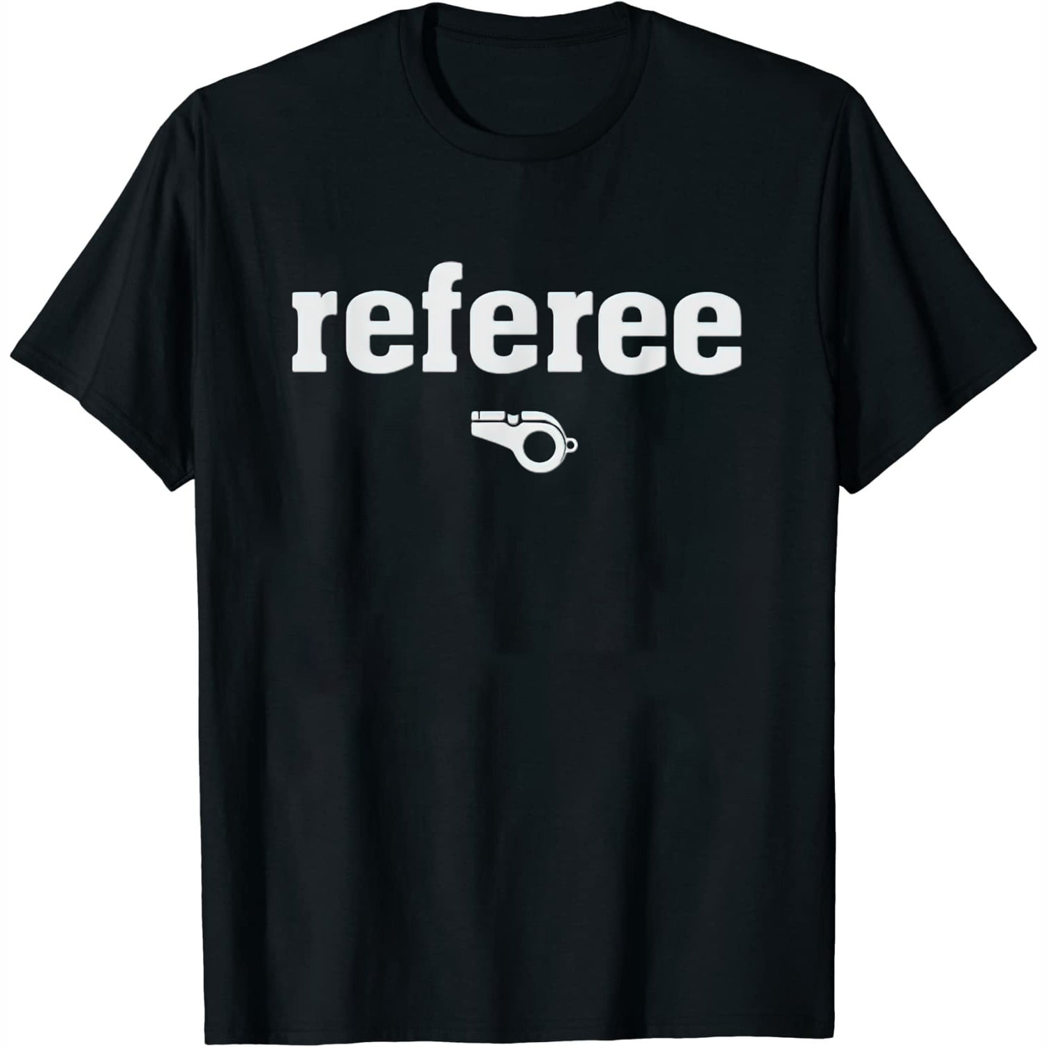 Referee Professional Women Men Kids T-Shirt Black Large - Walmart.com