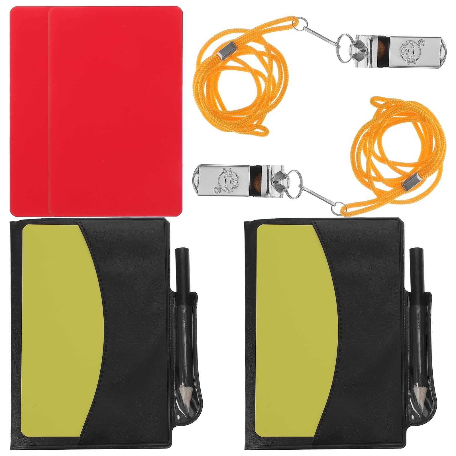 Referee Red and Yellow Card Practical Set Soccer Whistle - Walmart.com