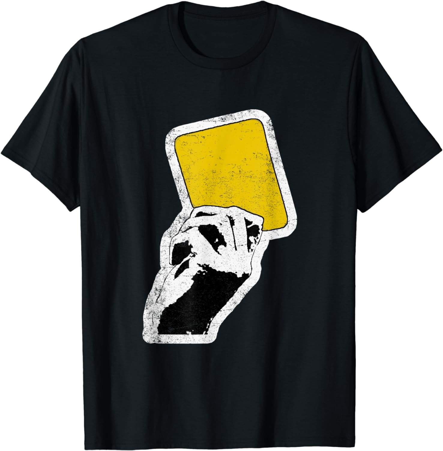 Referee T-Shirt Yellow Card Coach Sports Football Soccer - Walmart.com