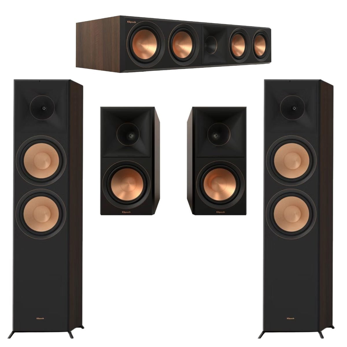 Reference Premiere RP-8060FA II 6.5" 600W 2-Way Dolby Atmos Floorstanding Speakers + RP-504C II ...